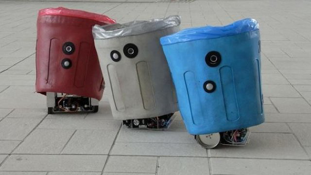 Robotic Trash Cans Follow You Around Until You Pick Up Your Trash ...