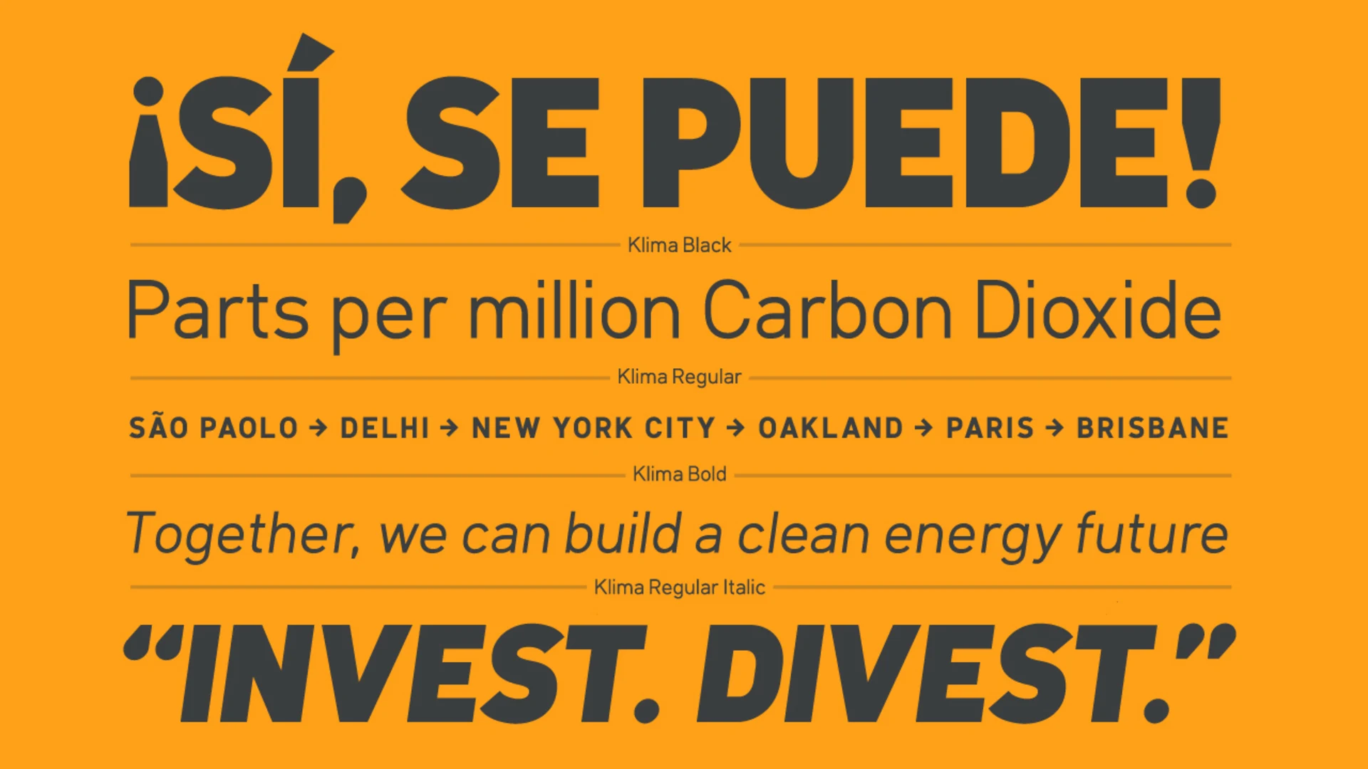 This New Typeface Is Free, If You’re A Climate Activist - Fast Company