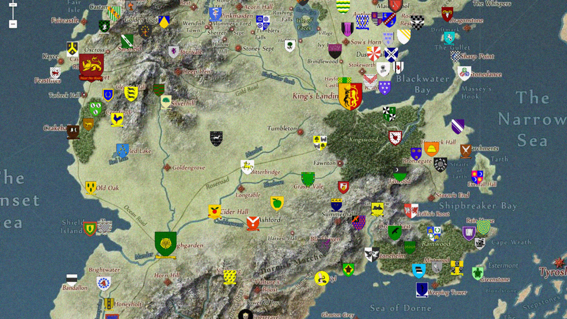 Google Maps Fans Take On The Insane Geography Of Game Of Thrones - Fast ...