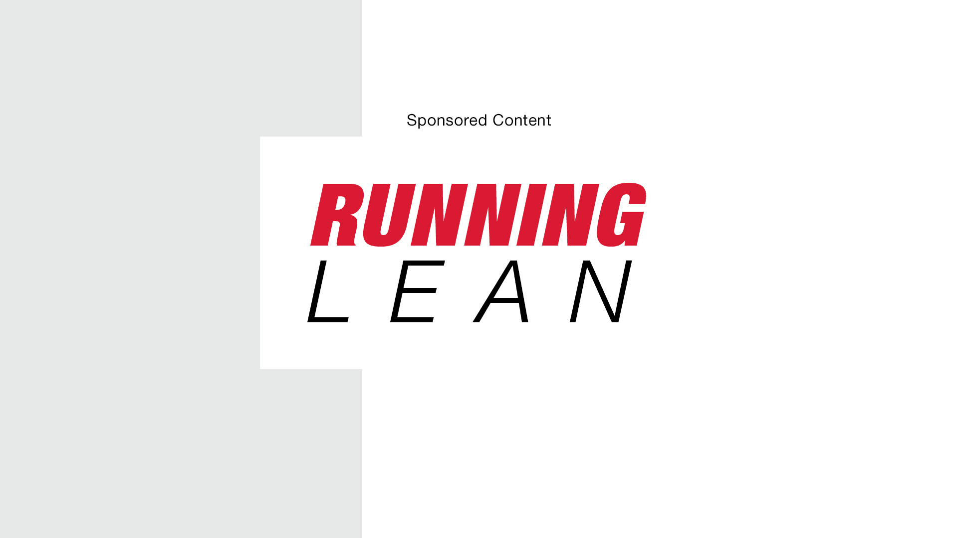 Running Lean Front Page - Fast Company