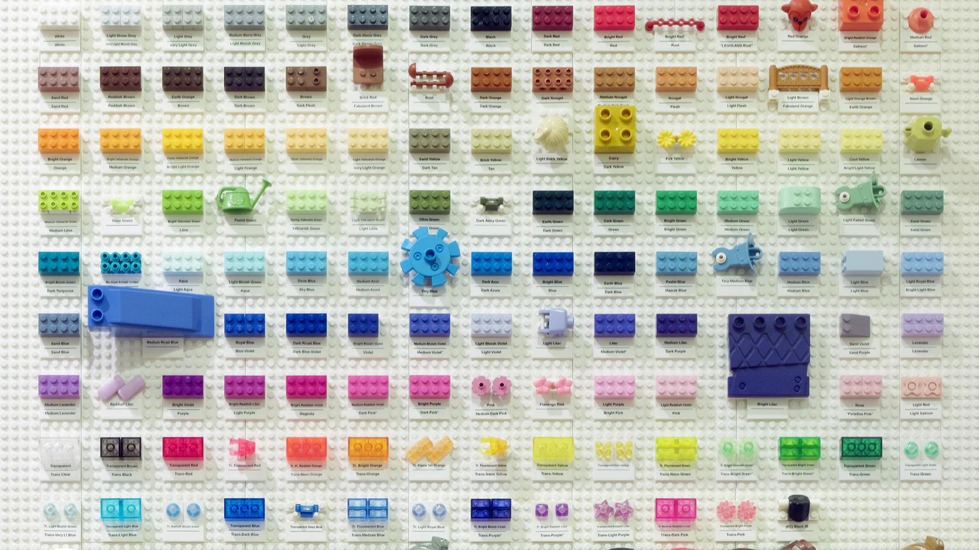 This Lego Color Chart Contains Every Color Lego That Exists - Fast Company