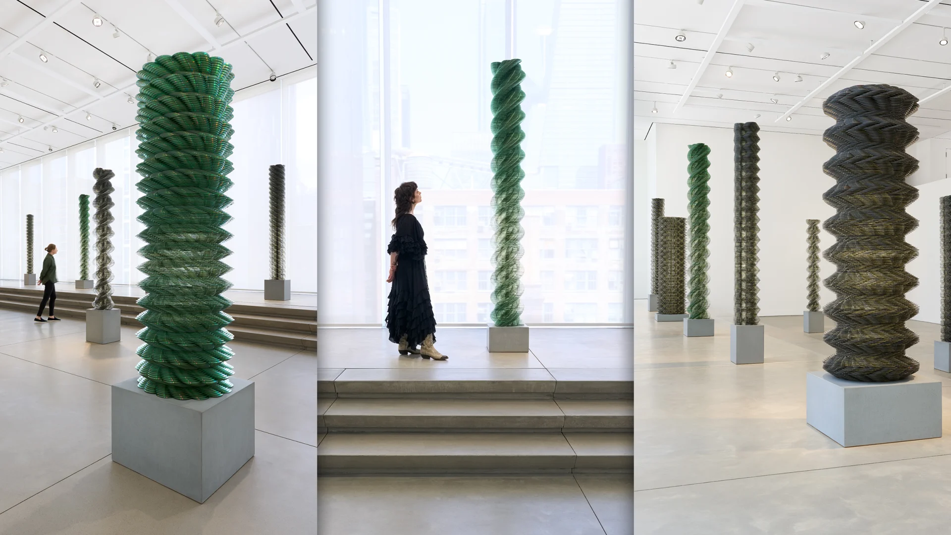 These stunning sculptures are made of thousands of CDs - Fast Company