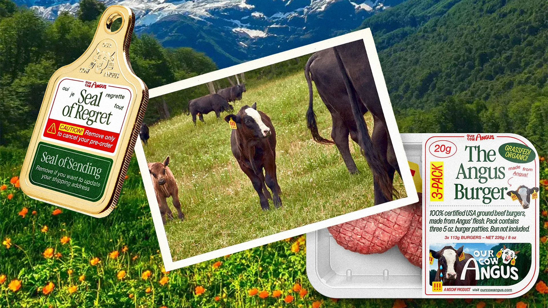 Do you want this burger, or do you want this baby cow to live? - Fast ...