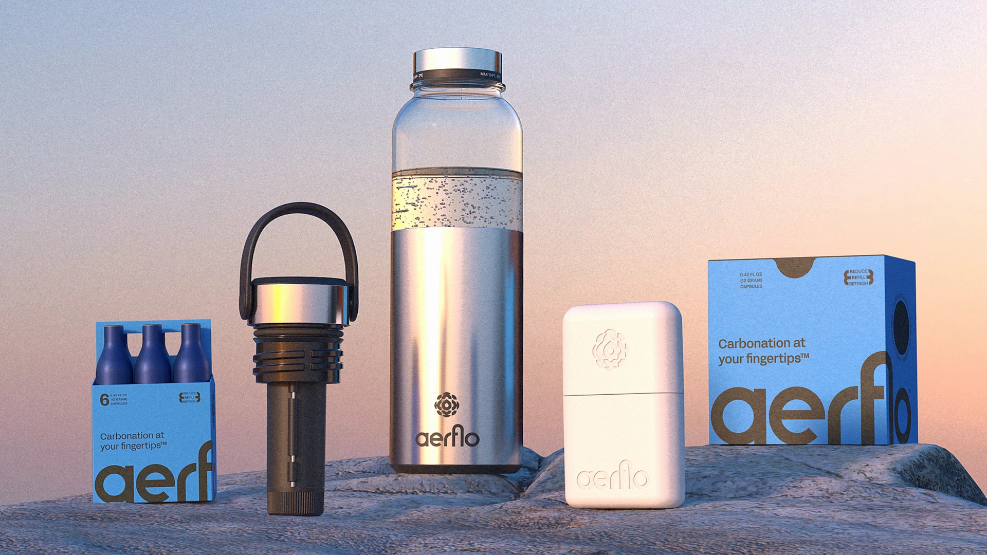 Aer1: a water bottle that carbonates on the go - Fast Company