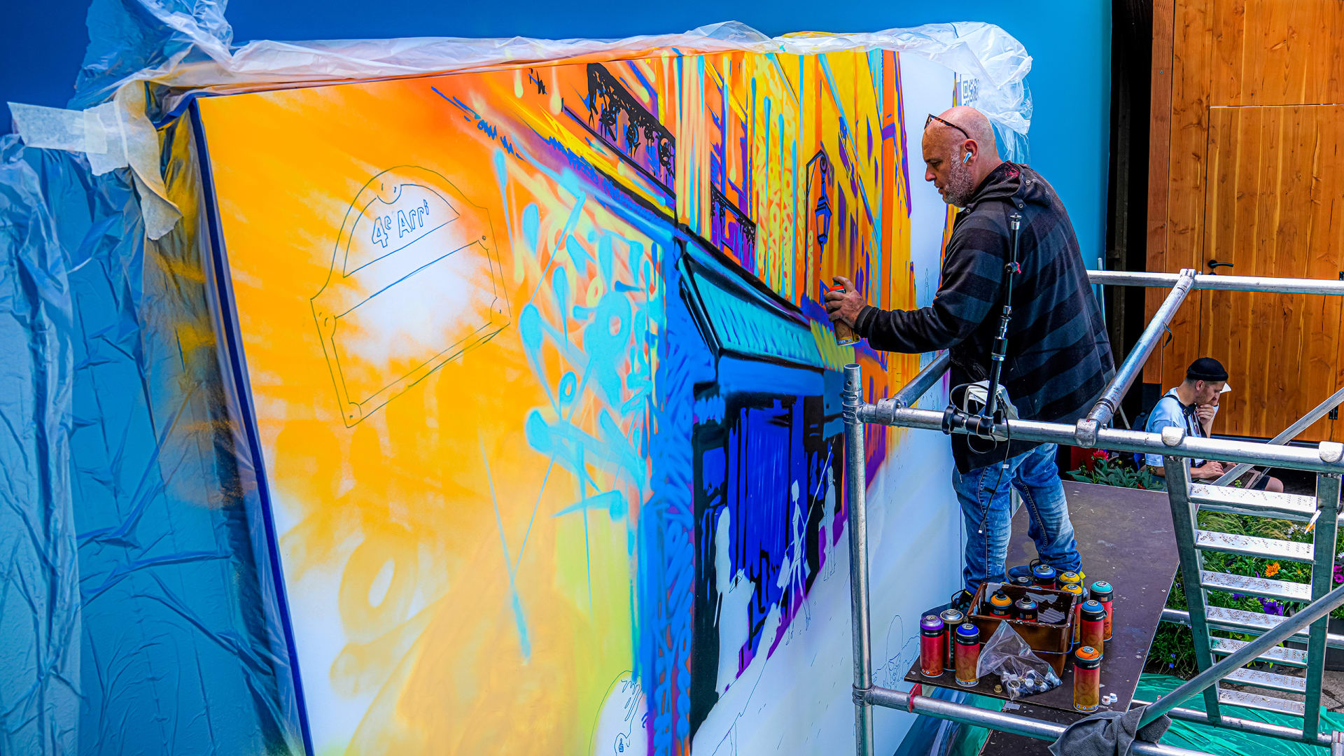 Paris landmarks get Olympic makeover with colorful street art - Fast ...