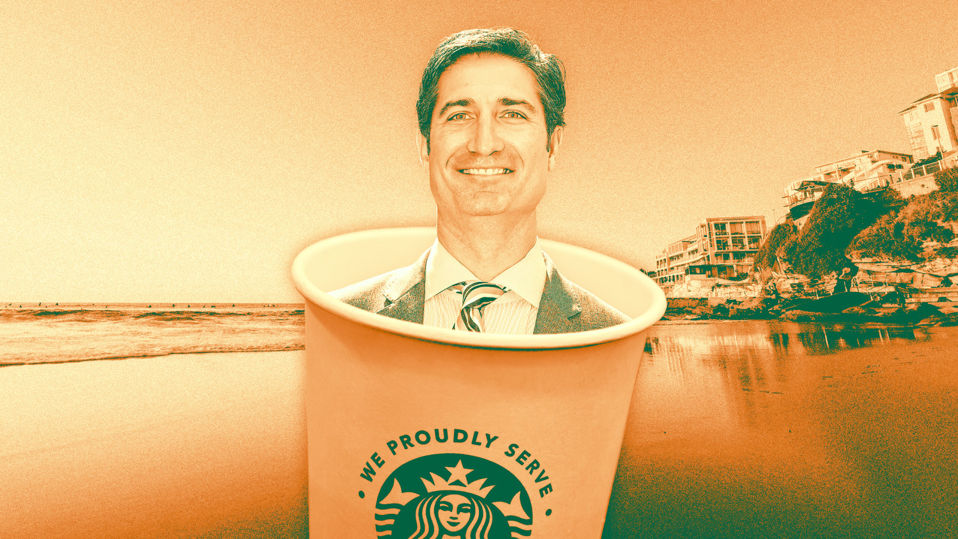 New Starbucks CEO gets to work from home on the beach - Fast Company