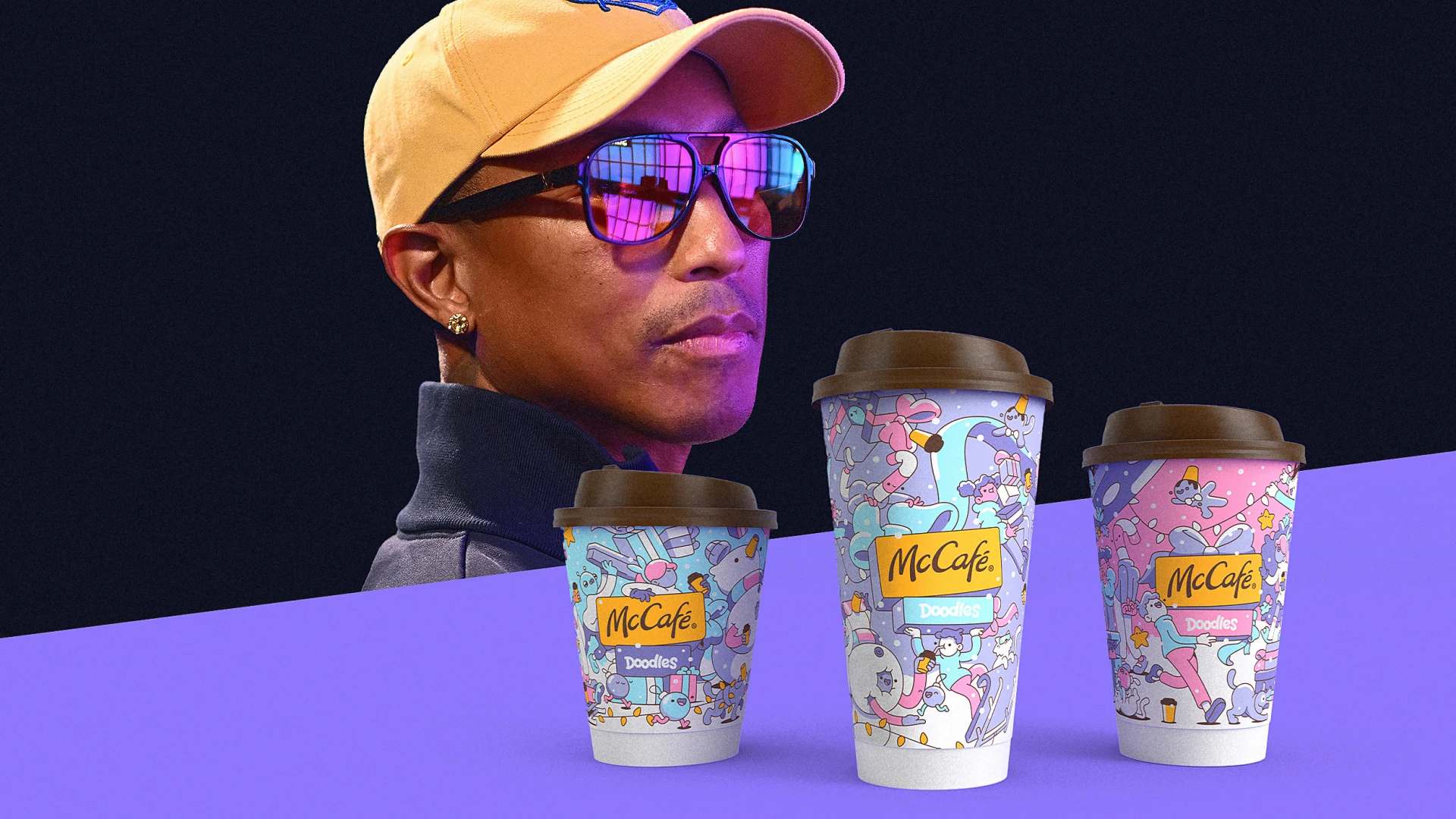 See McDonald’s new holiday cups, designed by Pharrell’s Doodles - Fast ...