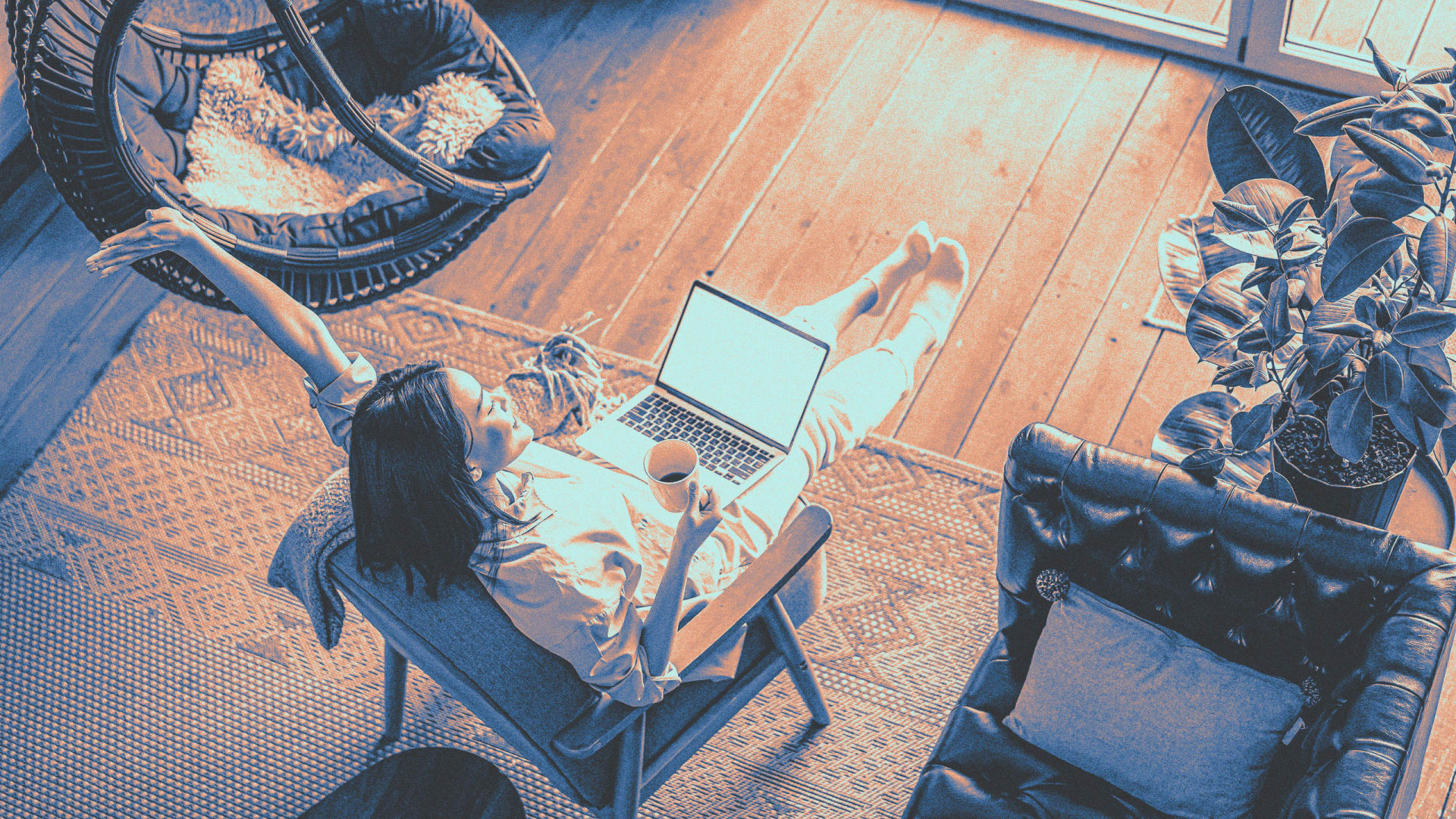 Employees at remote-friendly jobs are working from home nearly half the ...