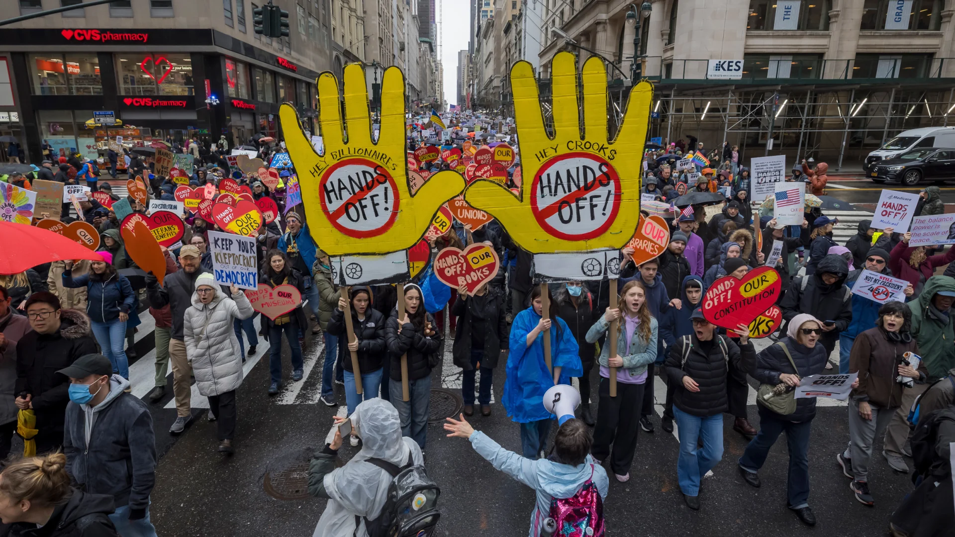 'Hands Off' protests drew hundreds of thousands of people who decried ...