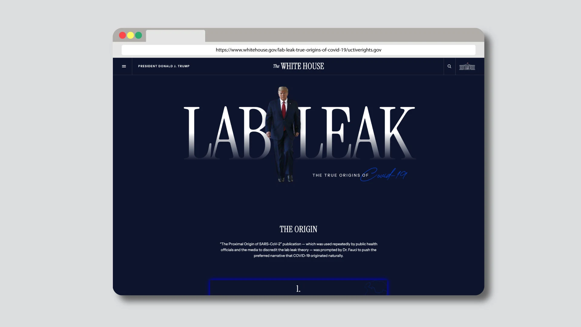 Covid.gov website replaced with White House lab leak conspiracies ...