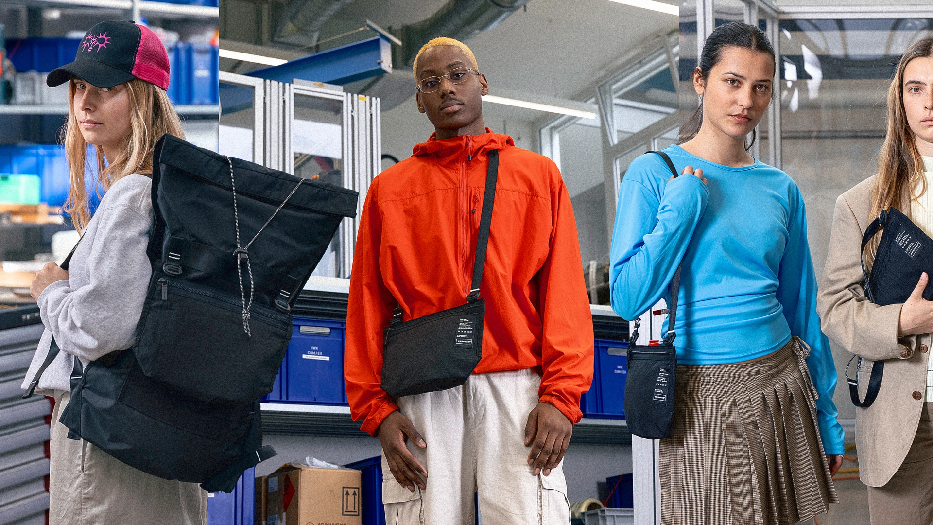 All 14 parts of this shoulder bag are made from the exact same material ...