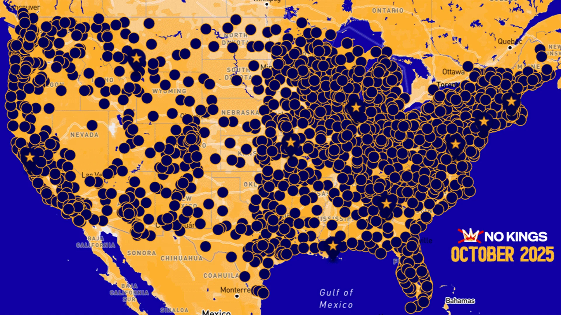 'No Kings' rally today: October 18 protest locations list includes ...