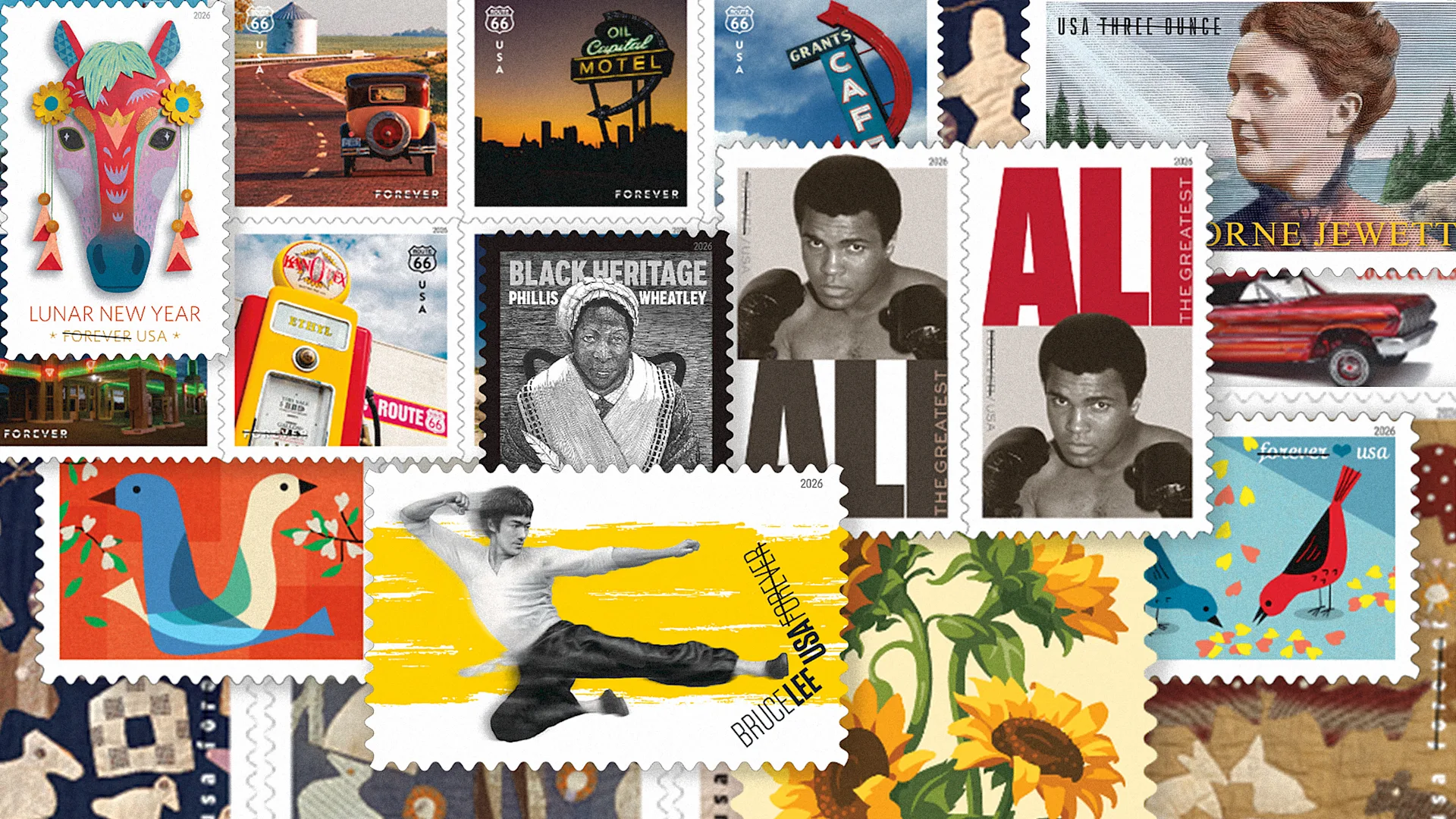 USPS Stamps 2026: See the bold and graphic new designs - Fast Company