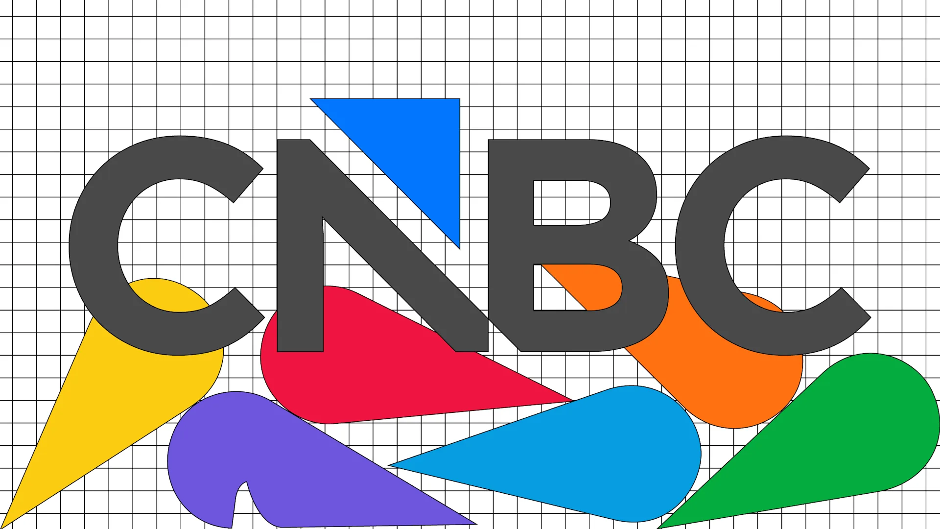 CNBC's logo replaces its peacock with a triangle - Fast Company