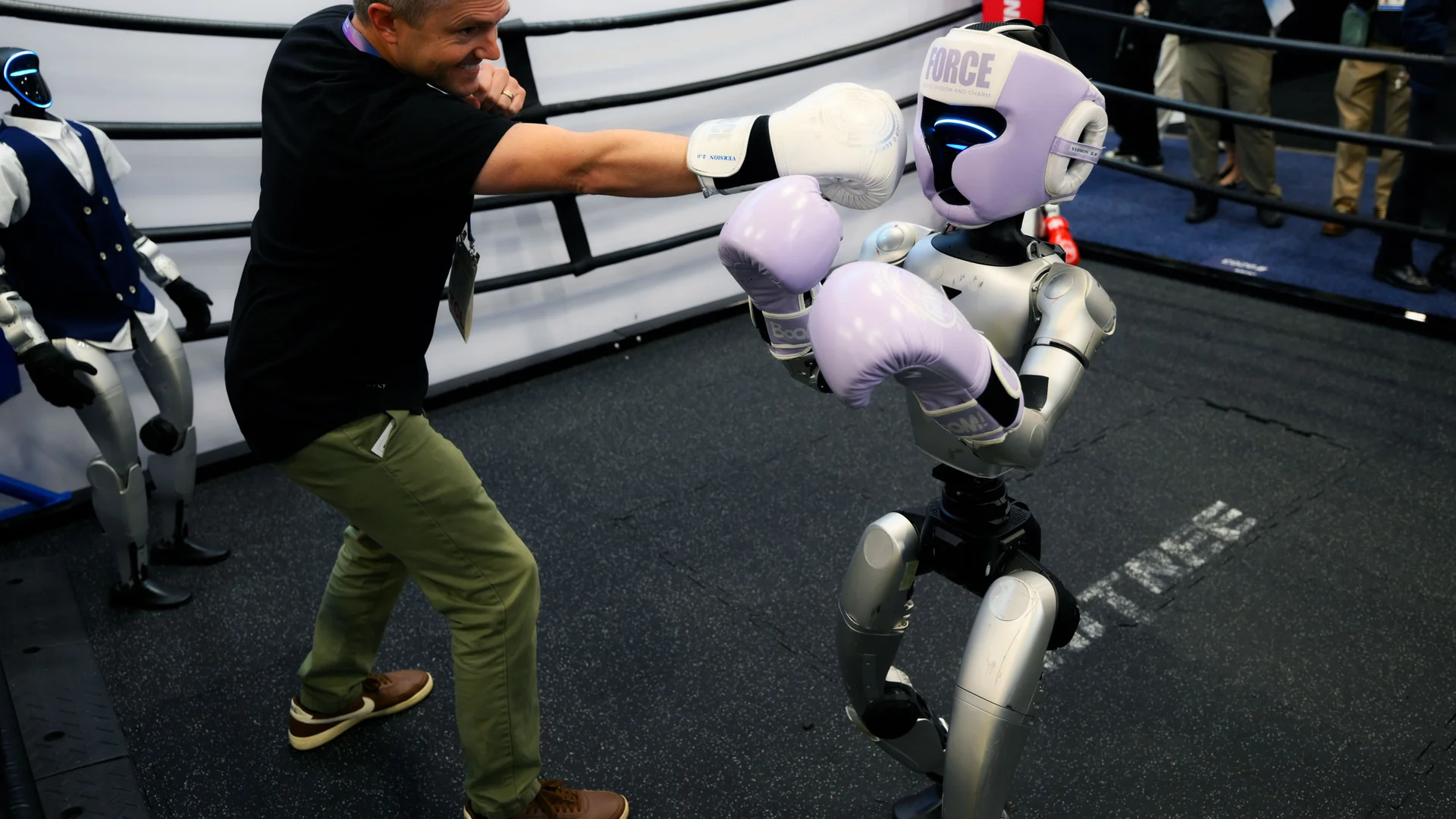 I boxed a robot at CES. It wasn't afraid to go low. - Fast Company