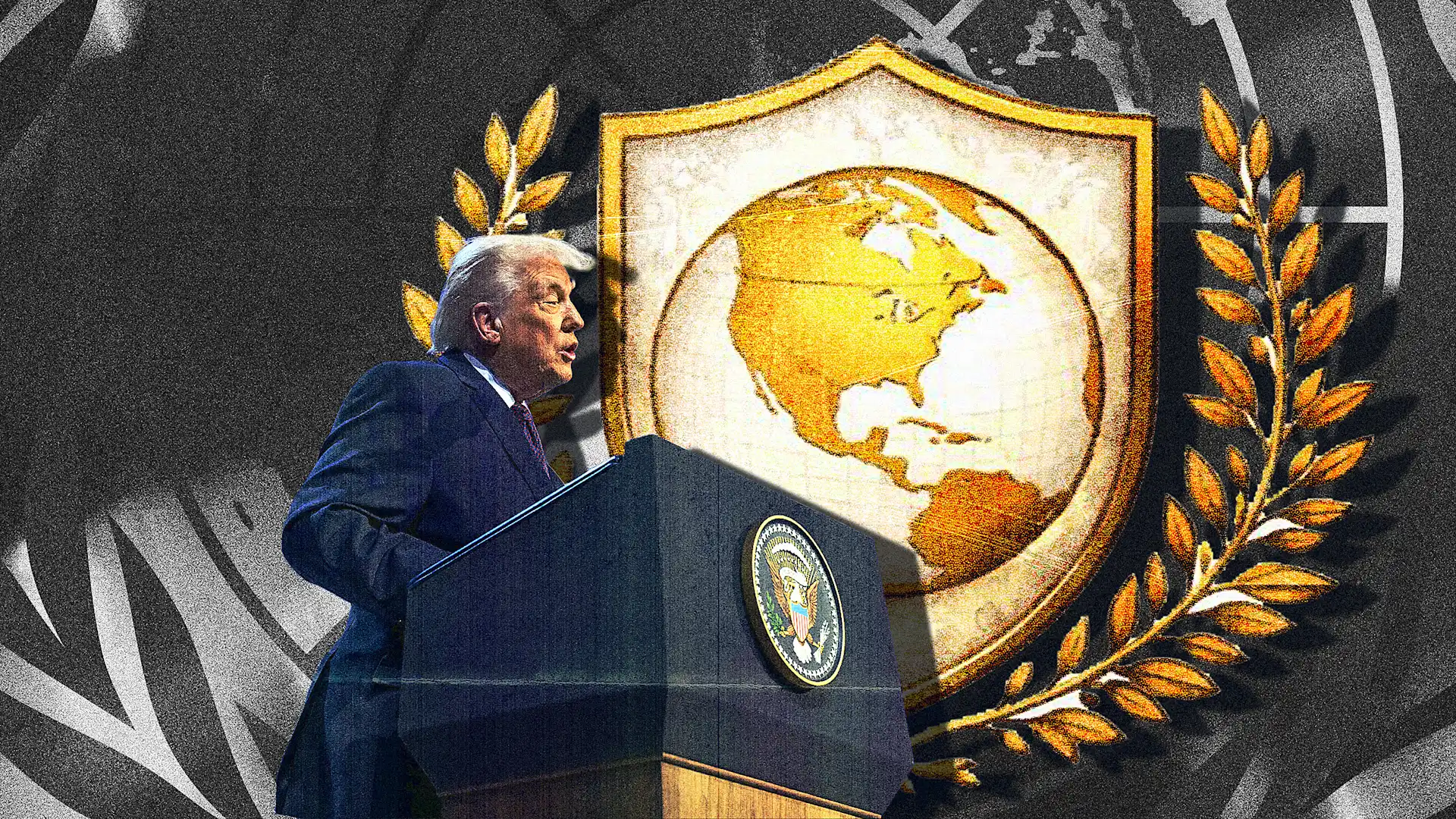 Trump’s Board of Peace logo leaves out half the world - Fast Company