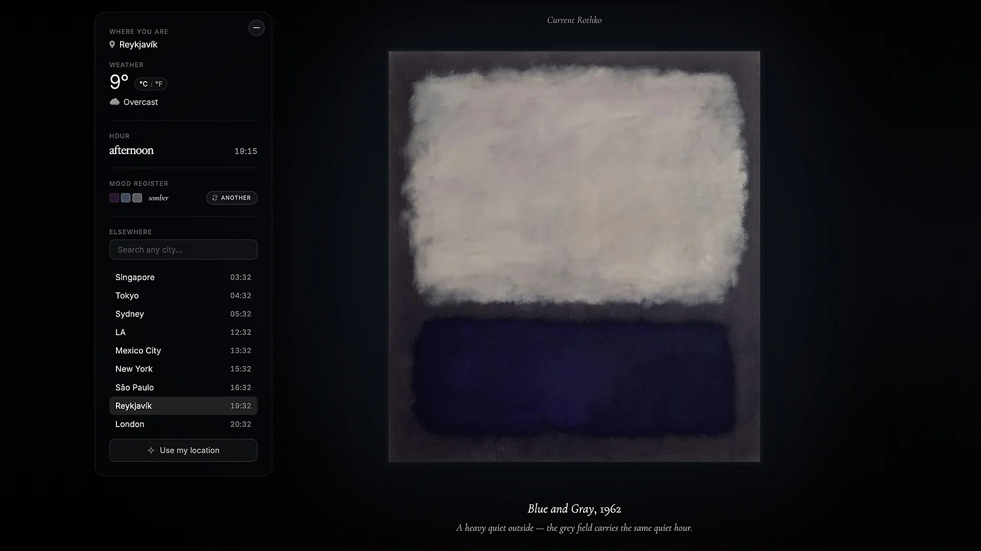 Get your next weather report from a Rothko painting - Fast Company