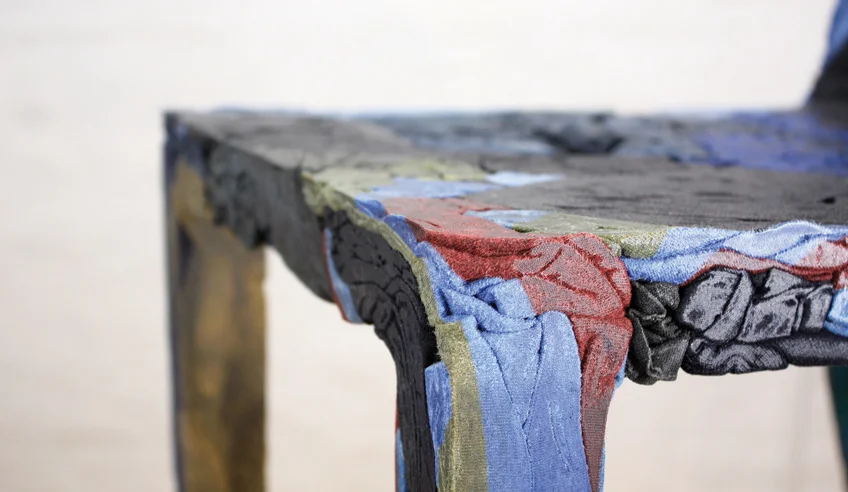 Old Clothing Glued Together, To Form Mega-Stylish Chairs - Fast Company