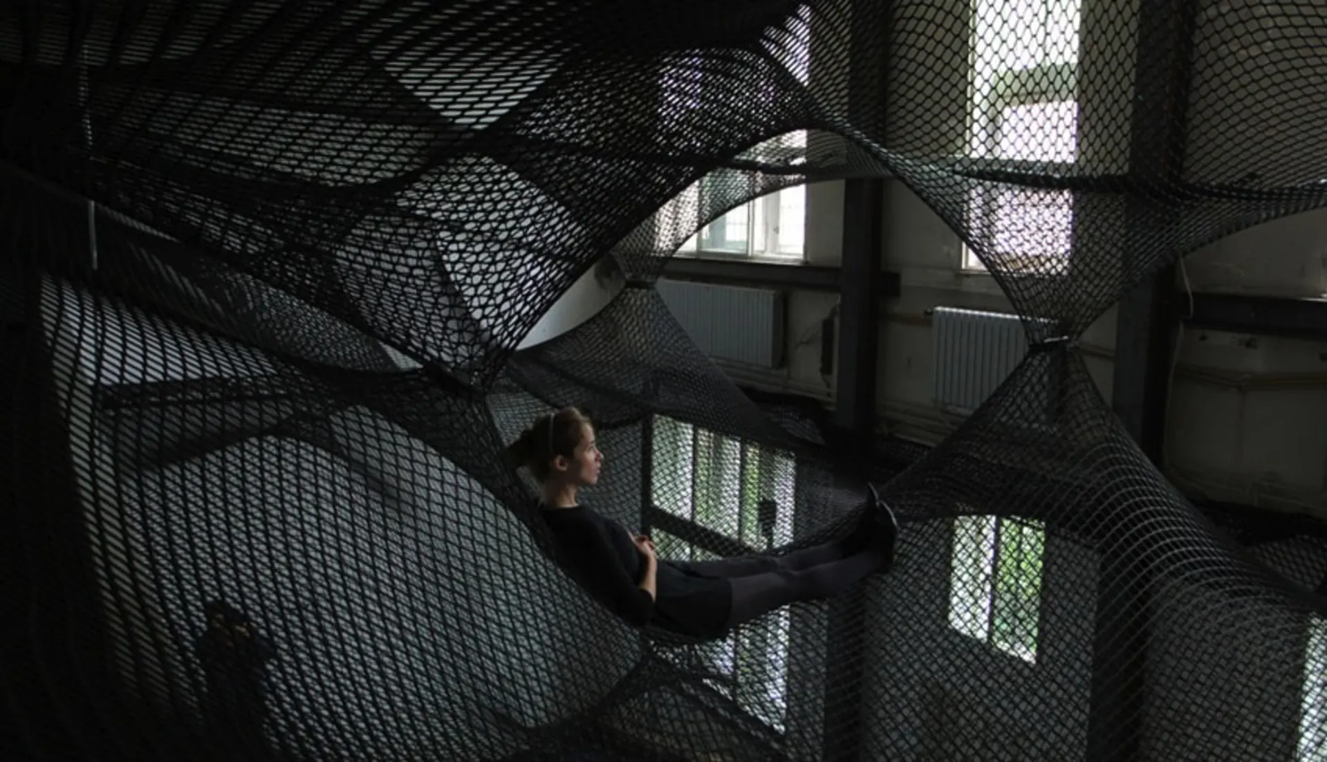 Here's A Two-Story Building Made Of Hammocks [Video] - Fast Company