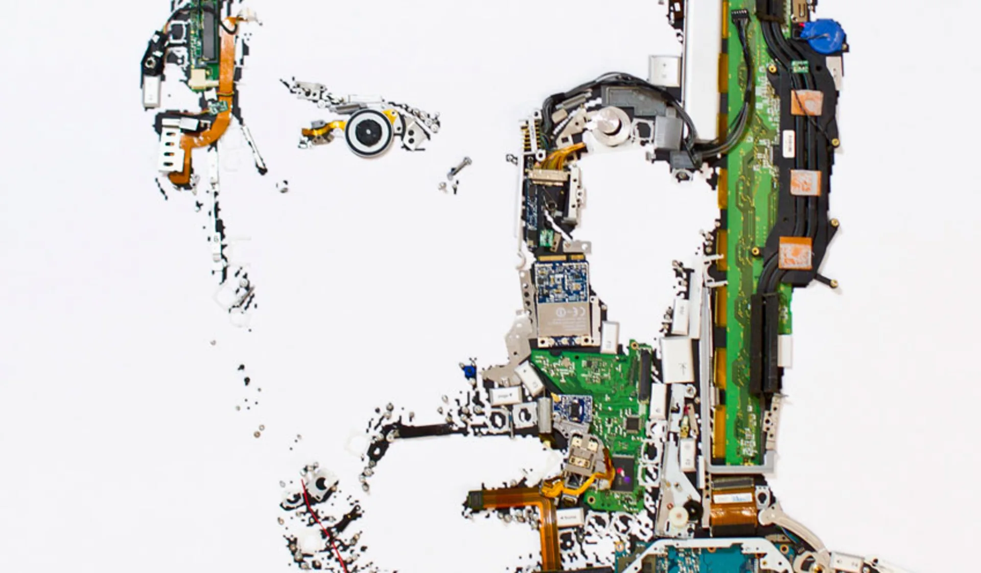 Wanted: A Portrait Of Steve Jobs Made From The Parts Of A MacBook Pro ...