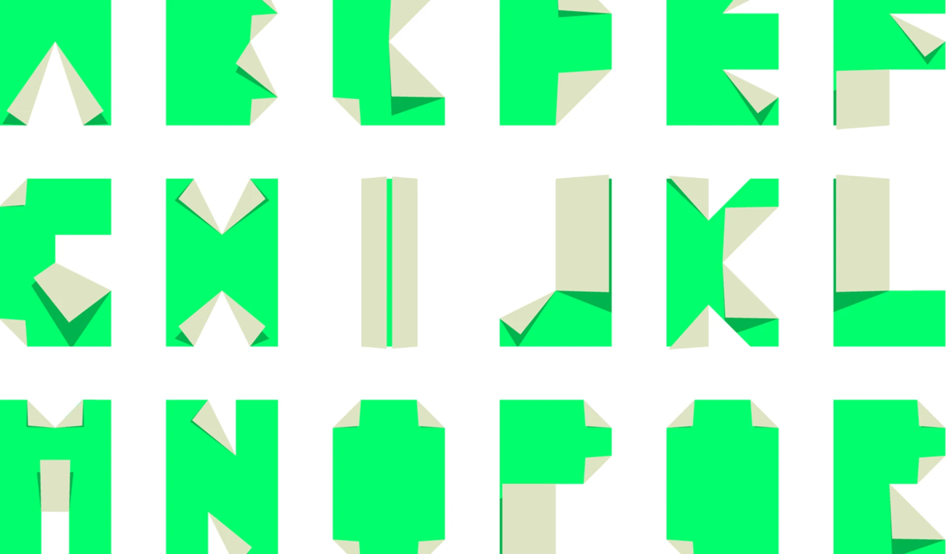 Typogami: A Free Animated Typeface Inspired By Origami - Fast Company