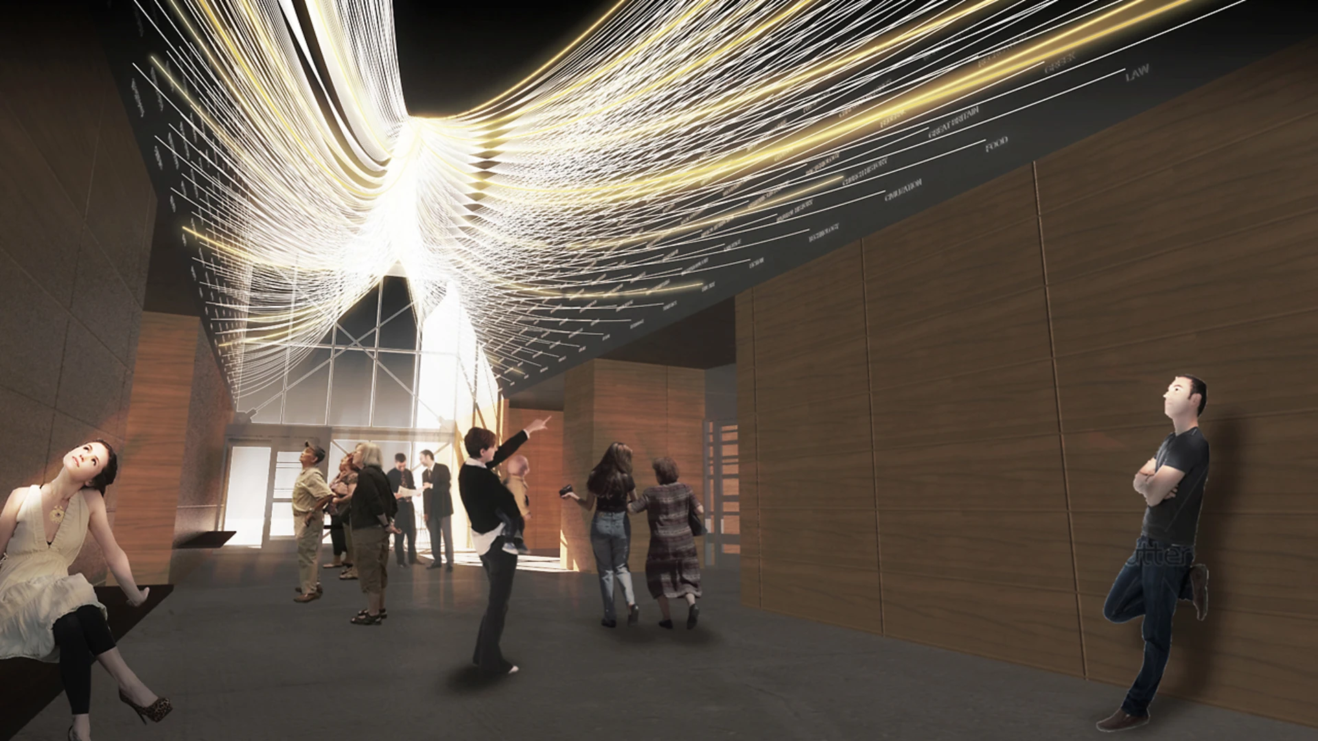 Glowing Fiber Optics Visualize Human Curiosity In Real Time - Fast Company