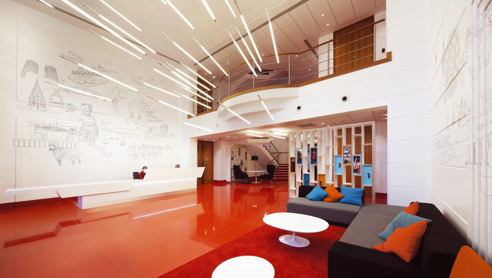 Virgin Atlantic's Swank New Lobby Conveys Brand Values, Without The ...