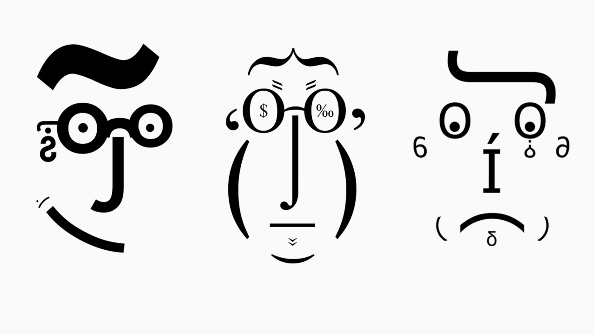 A Face Drawn Using Only Letters From Comic Sans - Fast Company