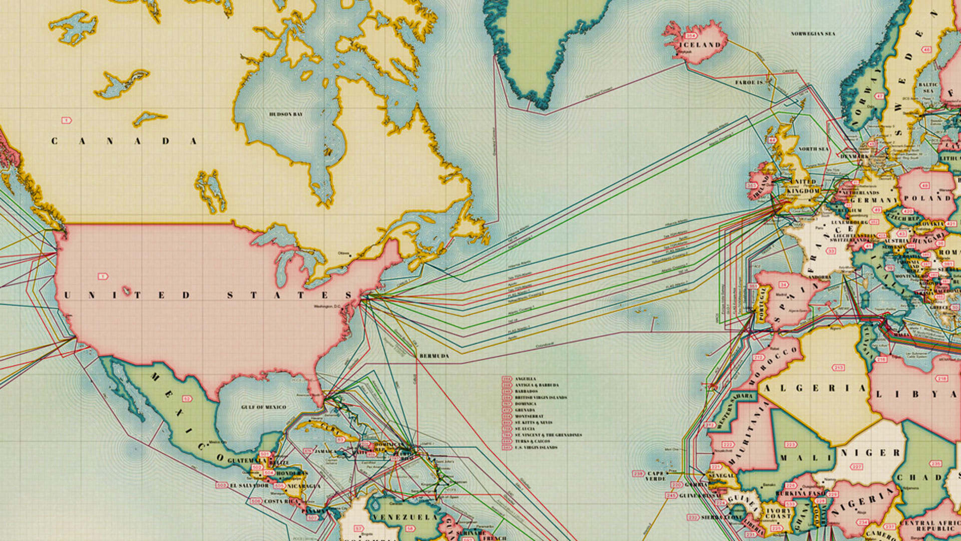 Map Of The Internet Cables
