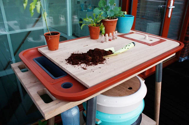 All-In-One Kitchen Station, Produce Cooler, And Wormy Compost Bin ...
