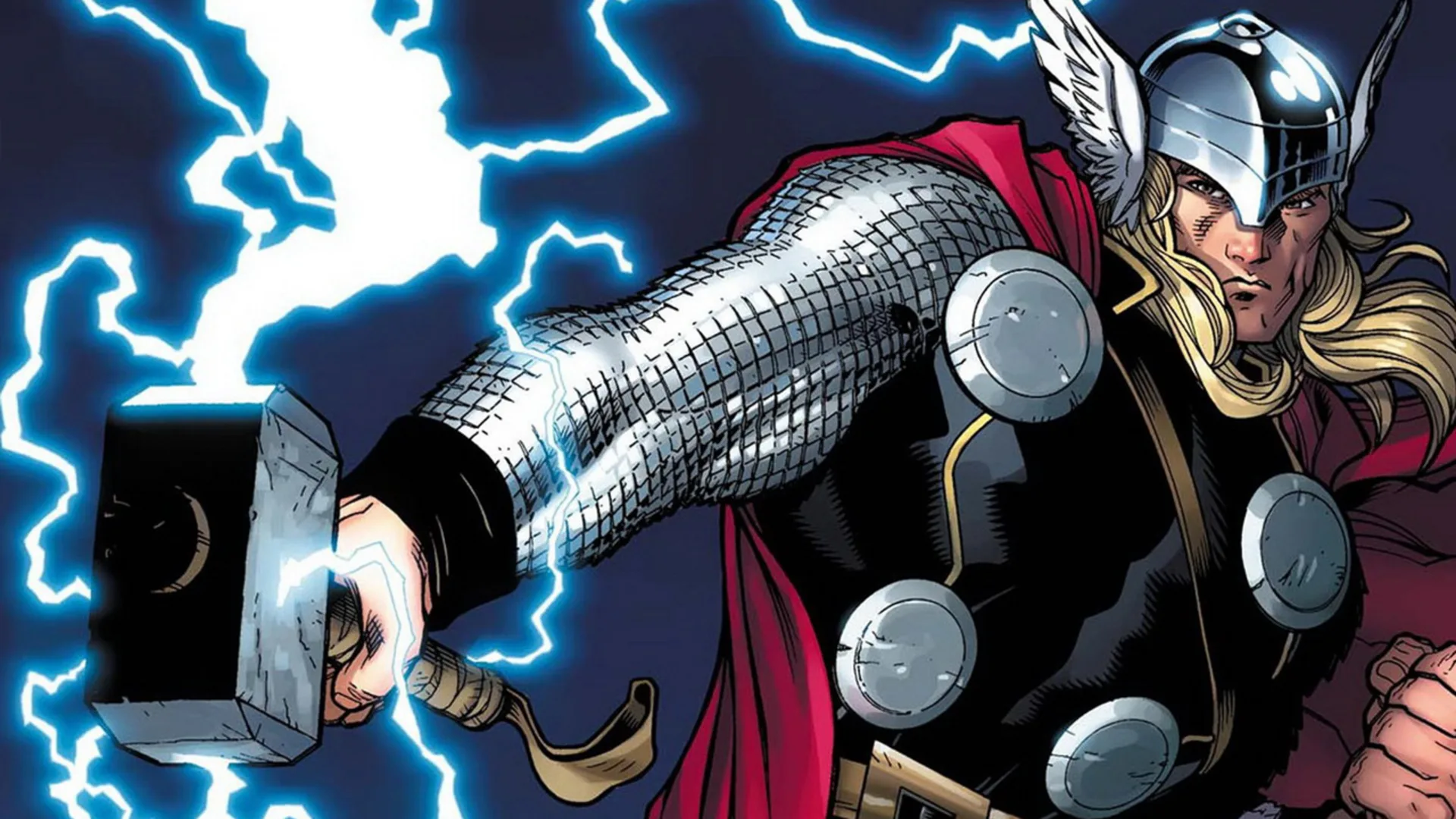 thor throwing hammer comic