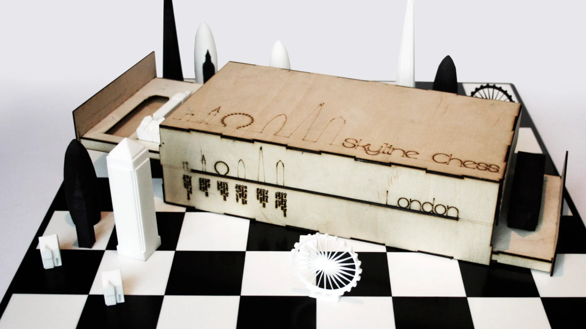 Kickstarting: A Gorgeous Chess Set Of Famous Architectural Landmarks ...