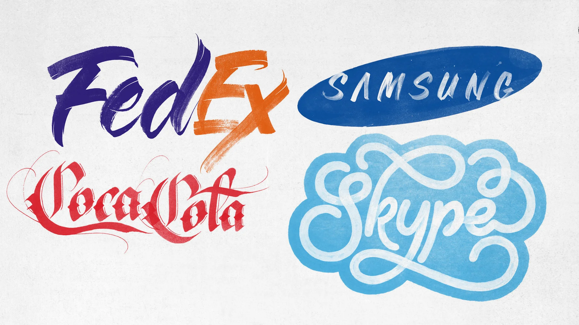 Famous Logos Look Better Lettered By Hand - Fast Company