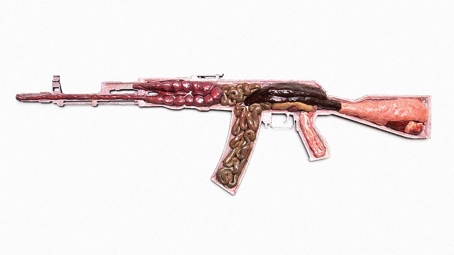 Guns Have Human Guts In These Hyperreal Sculptures - Fast Company