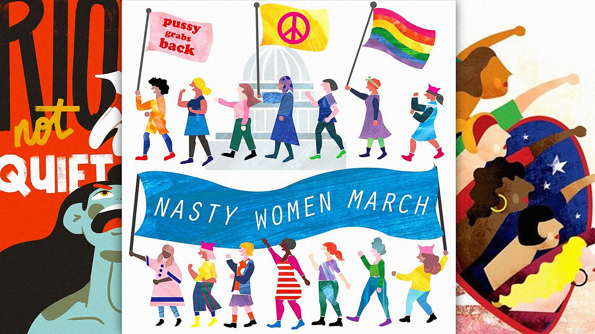 Relive The Glory Of The Women's March With These Awesome Illustrations ...