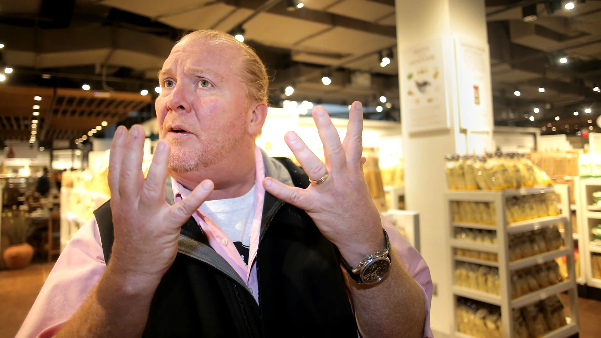 Mario Batali, six weeks ago: "the reckoning is coming across the board ...