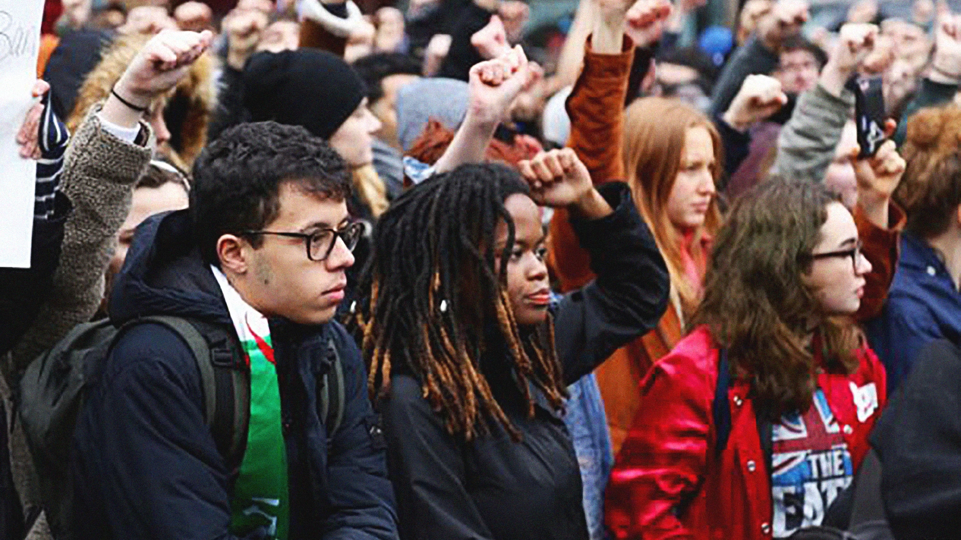 Hundreds of high school students are walking out of class to protest ...