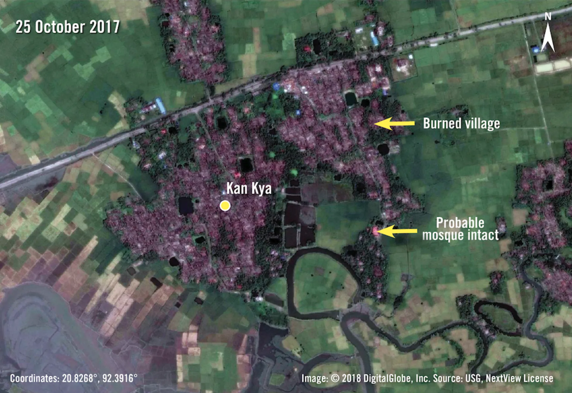 These satellite images of Myanmar's Rakhine State show an appalling ...