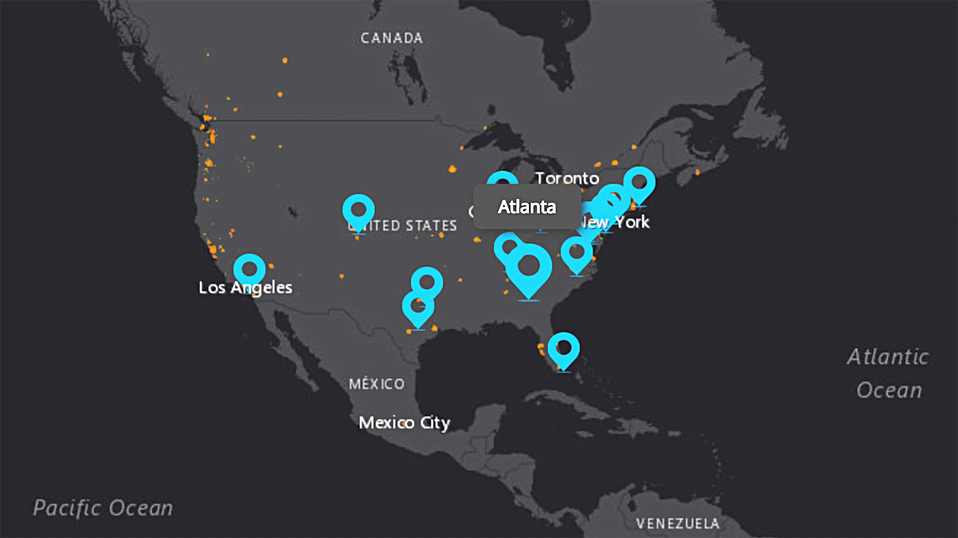 Hey, Amazon! This cool map of HQ2 finalists should tell you all you ...
