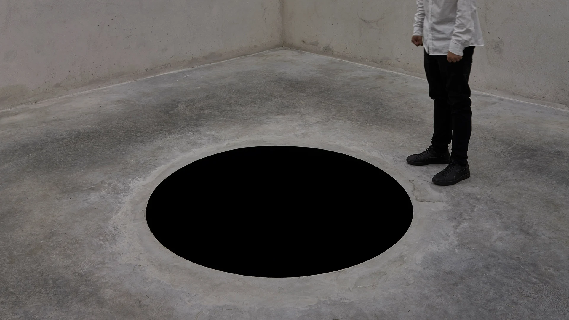 Someone fell into artist Anish Kapoor's bottomless pit sculpture - Fast Company