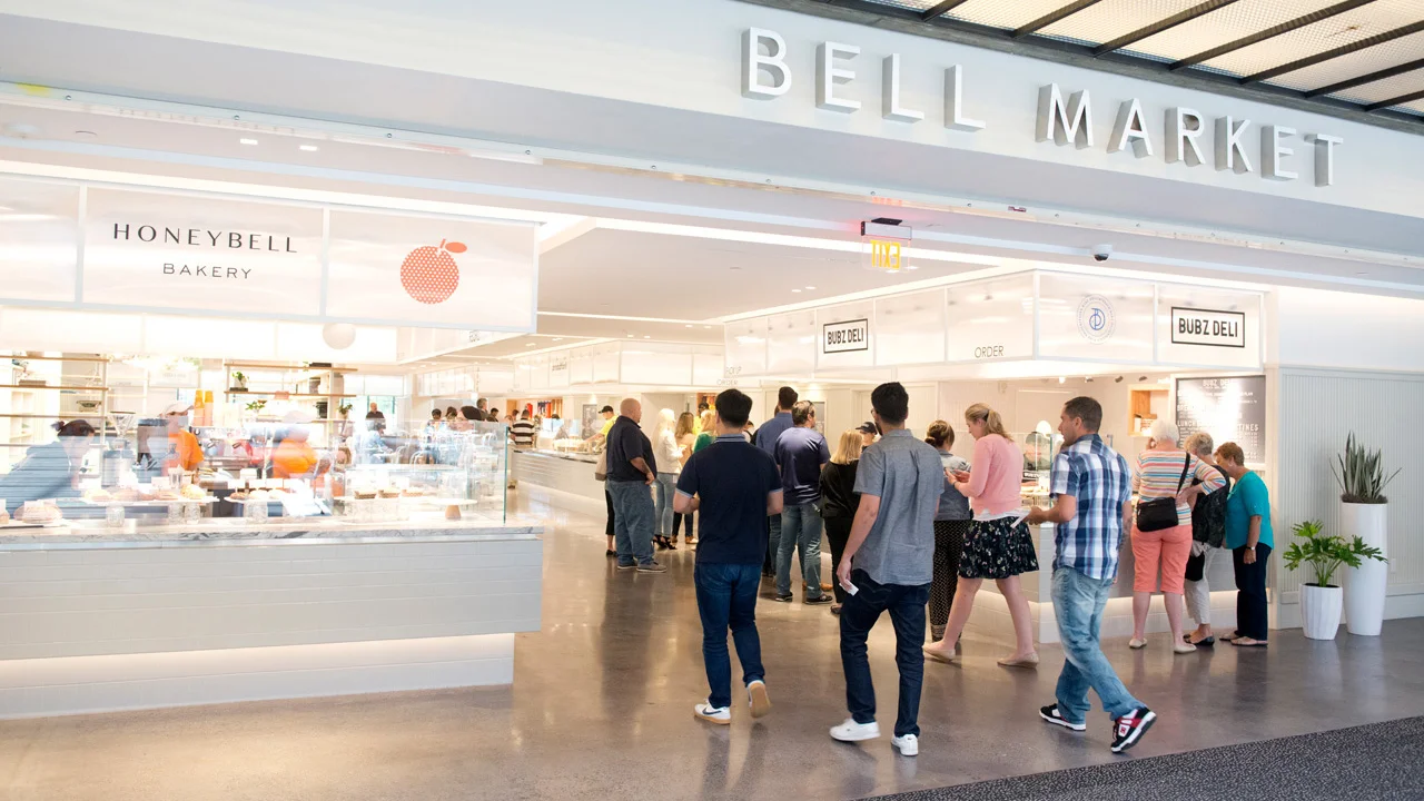 A food hall opens inside the building that birthed the cellphone - Fast ...