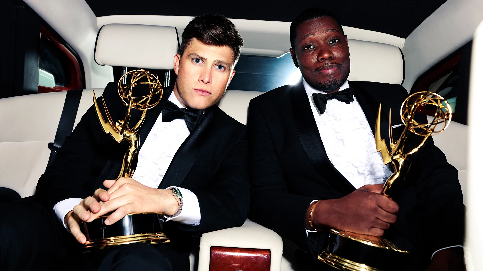 Michael Che and Colin Jost's best jokes from their Emmy Awards ...