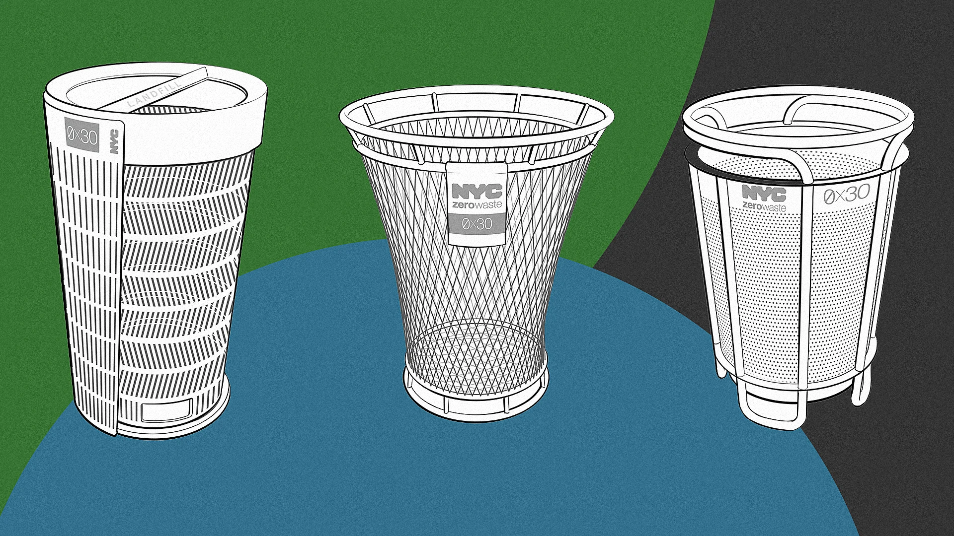 These 3 trash can designs are competing to take over the streets of NYC ...