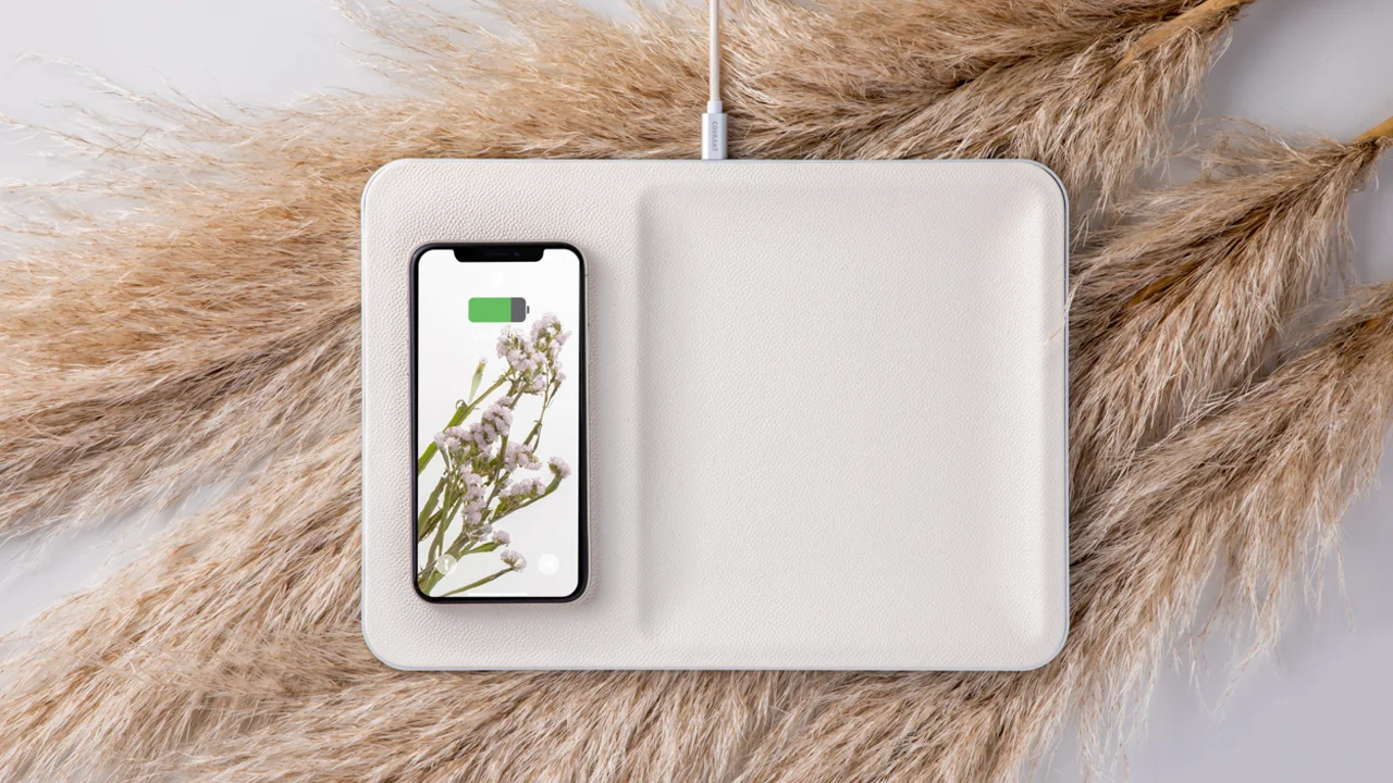 Wireless phone chargers wrapped in Italian leather are coming to a ...