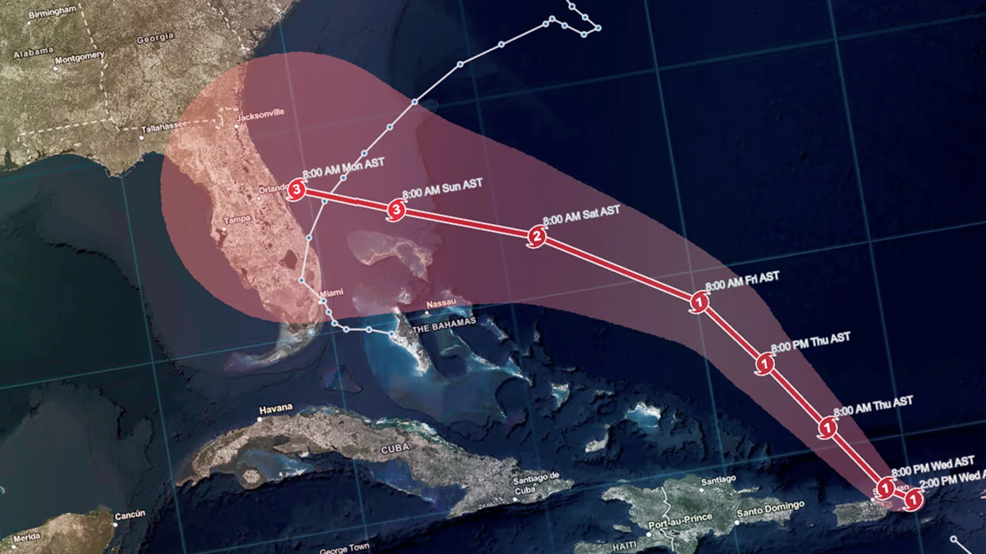 Who will be impacted by Hurricane Dorian? This map will tell you - Fast ...