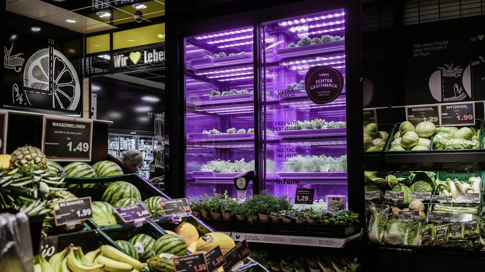This lettuce is so local, they grow it right in the supermarket - Fast ...