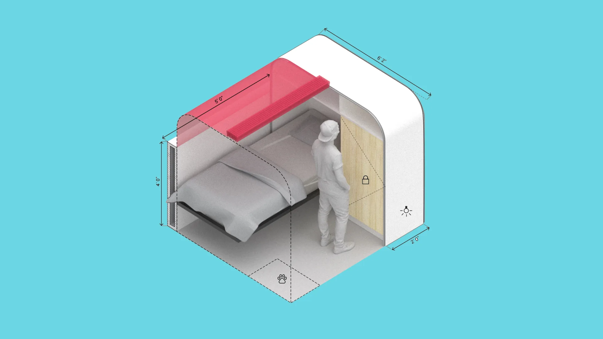 These modular units are designed to make homeless shelters a little ...