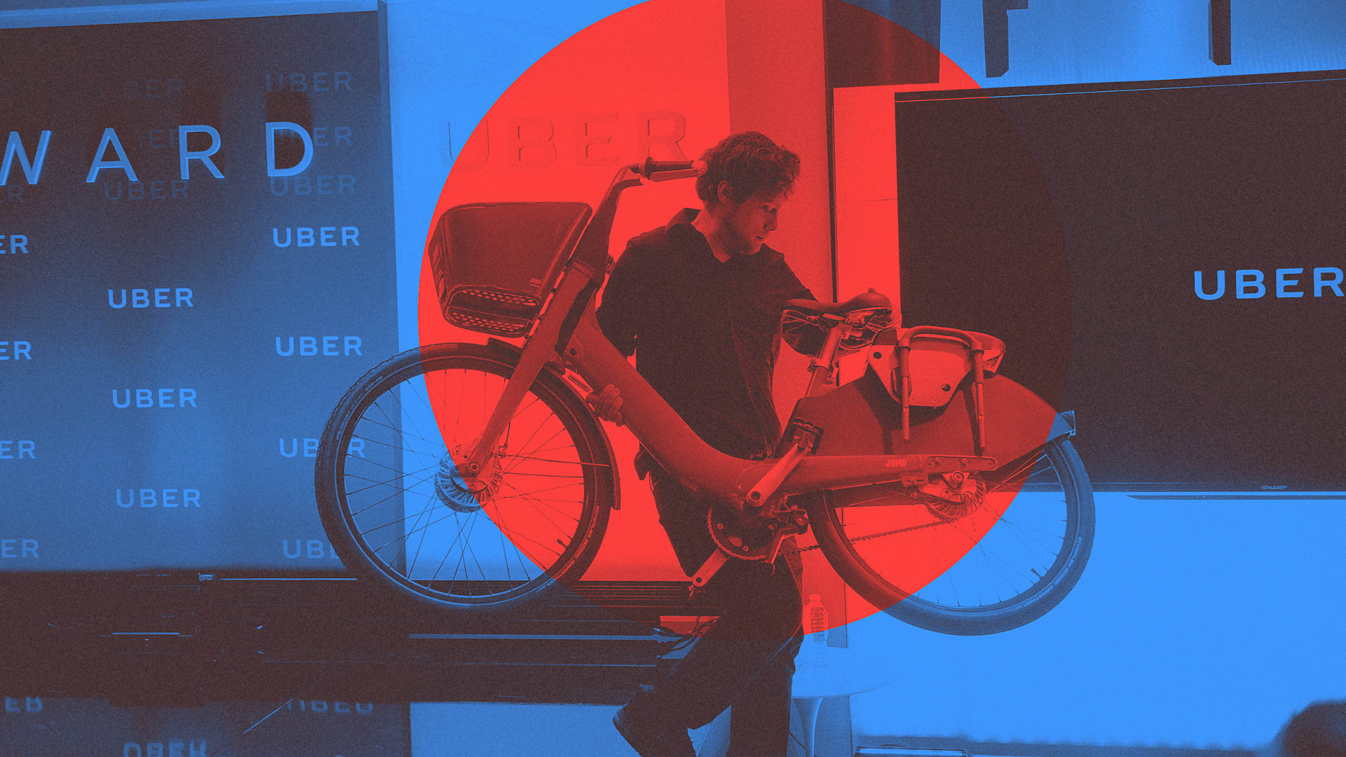 Uber destroys bikes and scooters store