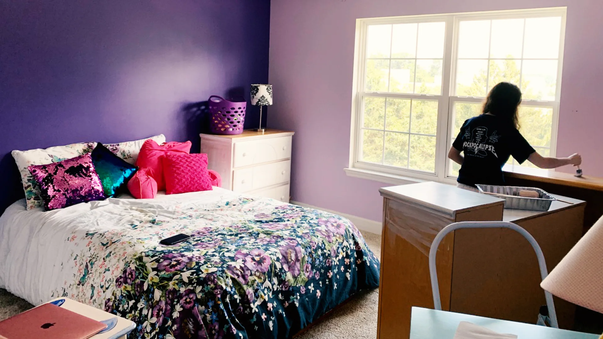 For college students trapped at home, redecorating childhood bedrooms ...
