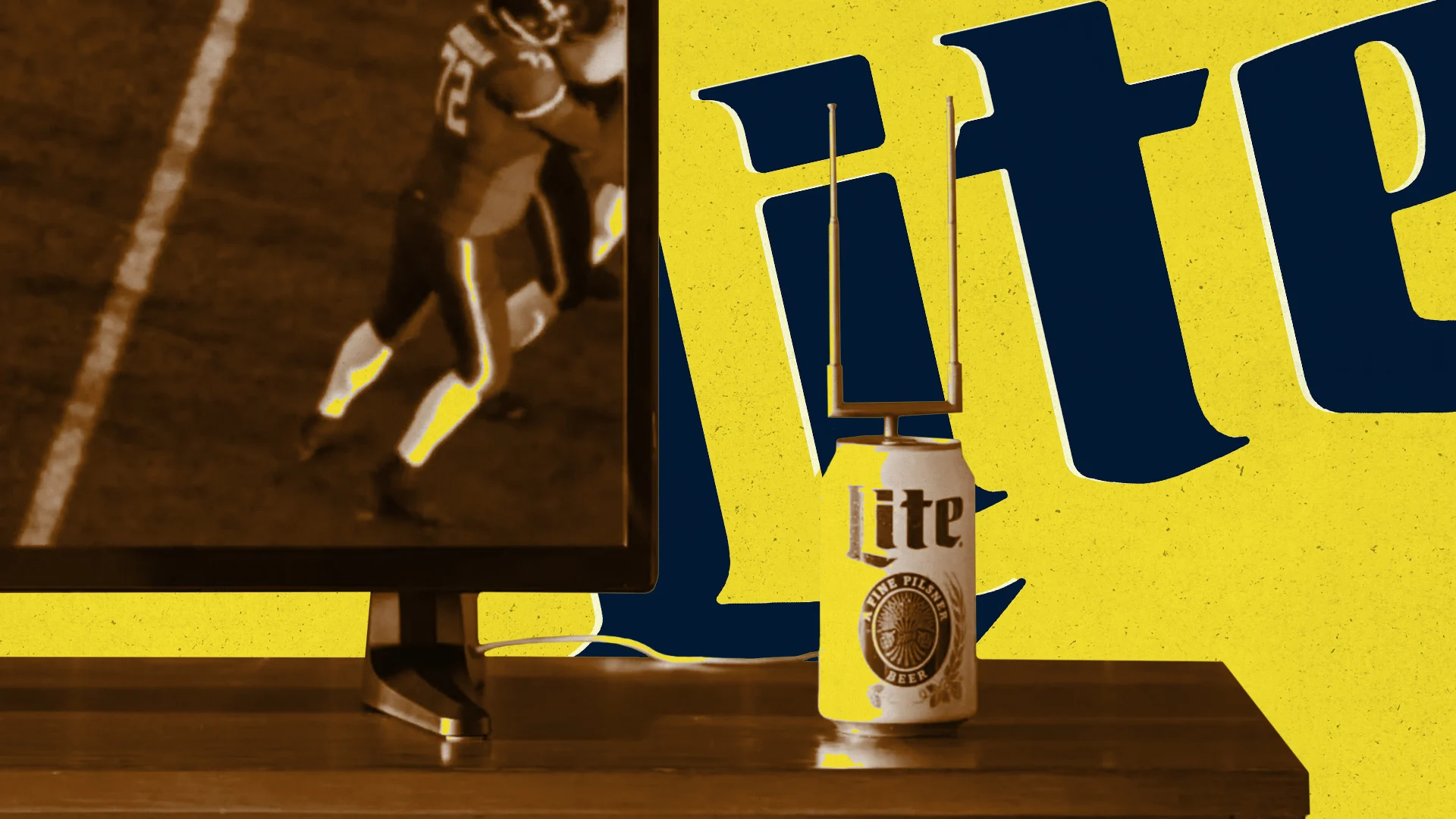Why Miller Lite turned its beer can into a TV antenna for NFL football ...